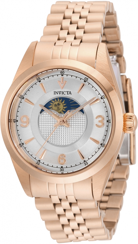 Invicta Vintage Quartz Day-Night White Dial Ladies Watch 36209 ...