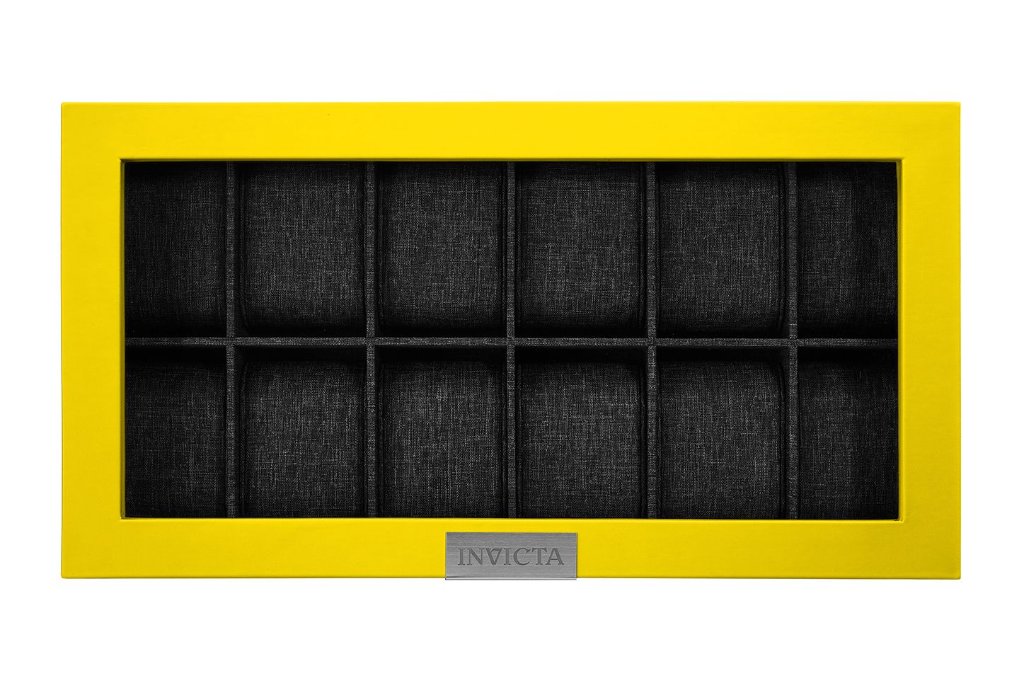 Invicta Watch 12-slot Display Case With Lid, Yellow 33917 - Men's ...