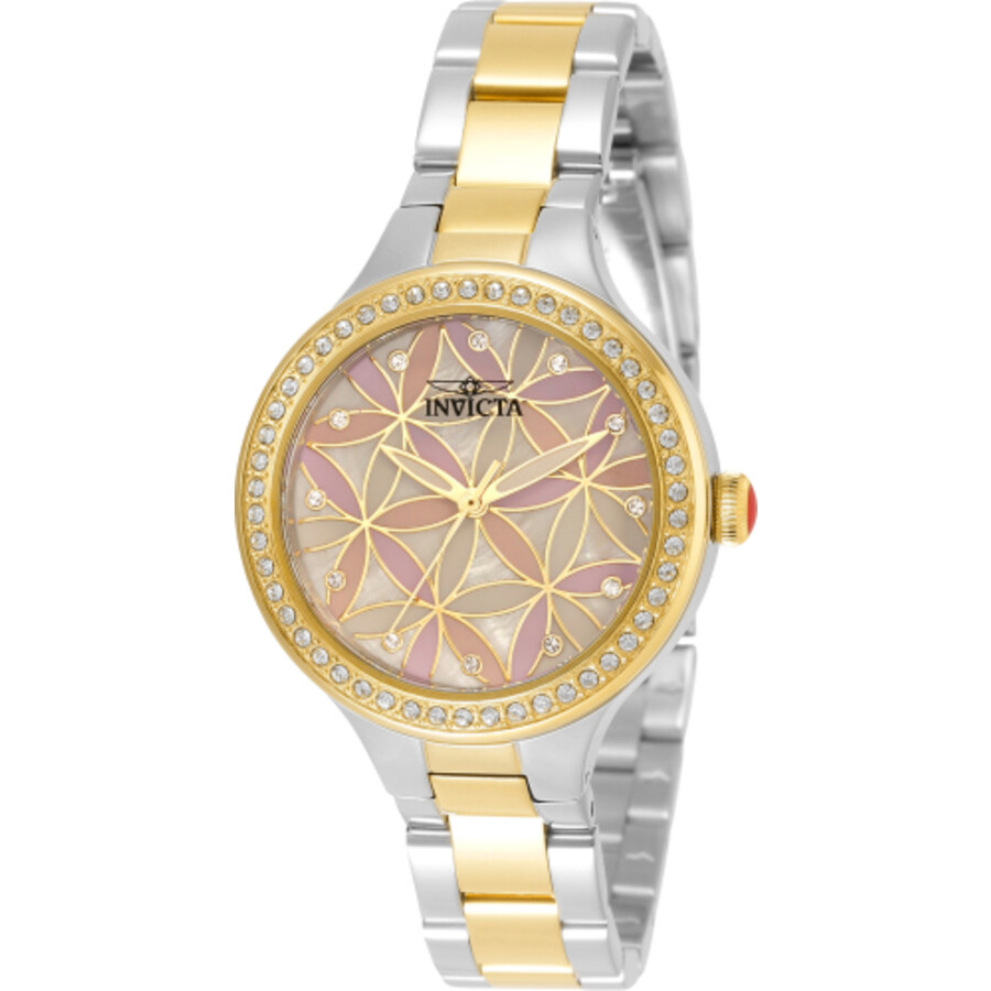 Invicta Wildflower Quartz Crystal Ladies Watch 35879 886678439256 ...