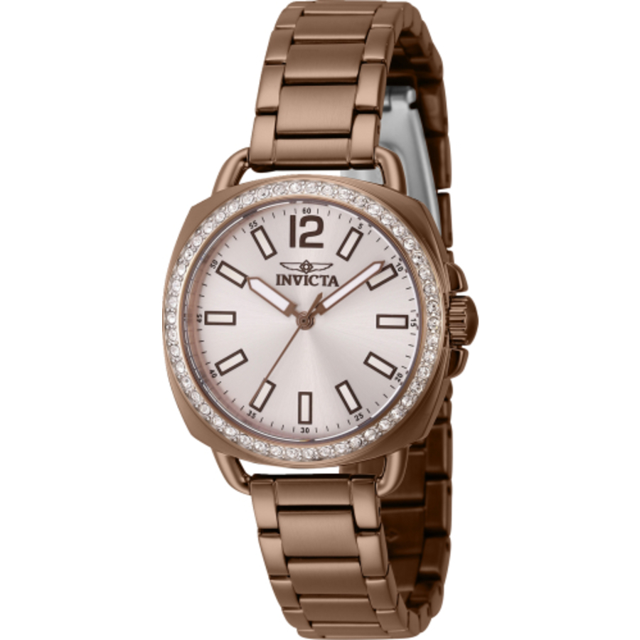Invicta Wildflower Quartz Crystal Silver Dial Ladies Watch 46344 ...