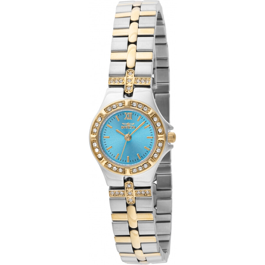 Invicta Wildflower Quartz Crystal Turquoise Dial Ladies Watch 45873 ...