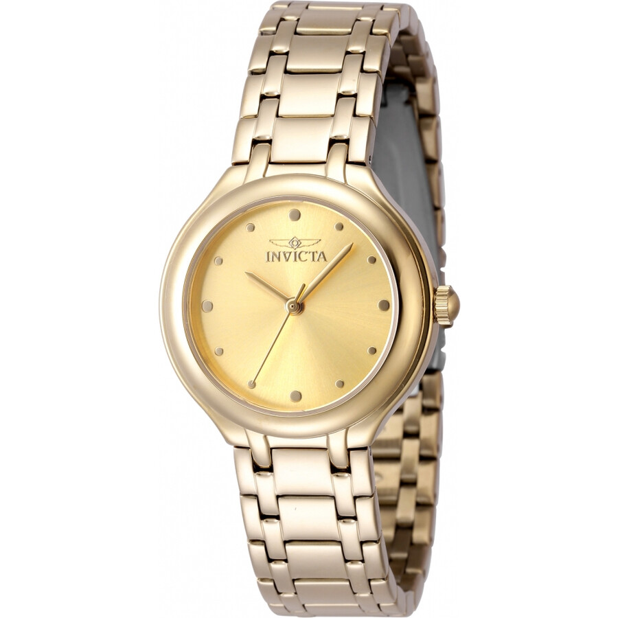 Invicta Wildflower Quartz Gold Dial Ladies Watch 48227 886678643080 - Watches, Wildflower - Jomashop