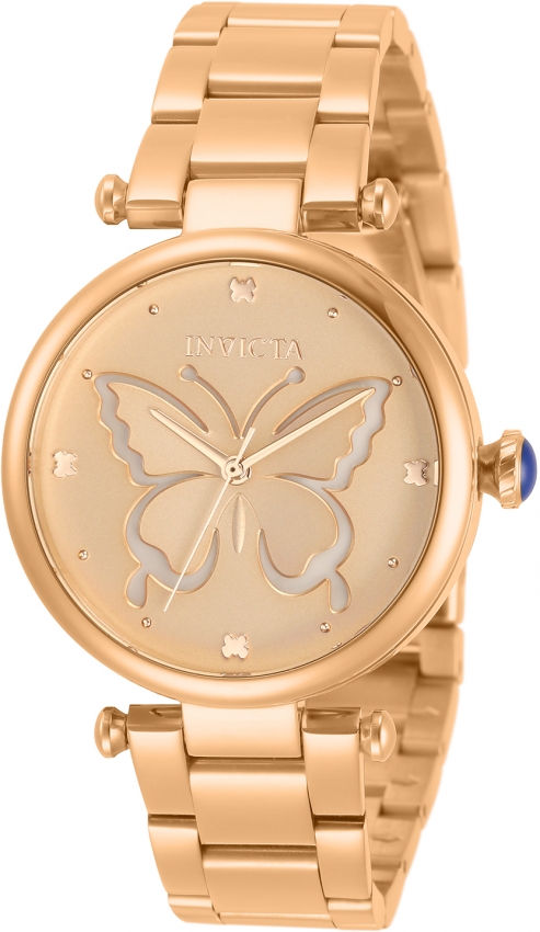 Invicta Wildflower Quartz Rose Gold Dial Ladies Watch 33234 ...