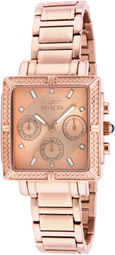 Invicta Wildflower Rose Dial Rose Gold Ion-plated Ladies Watch 14872 ...