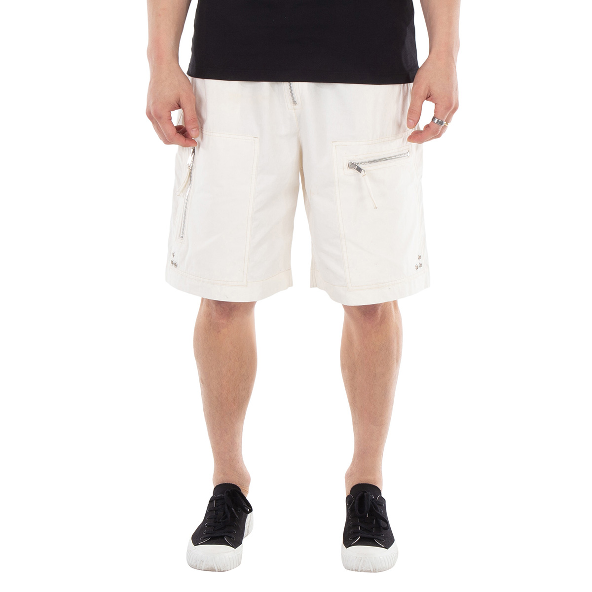 Isabel Marant Men's Beige Nahlan Elasticated Waistband Zip-Detailed ...