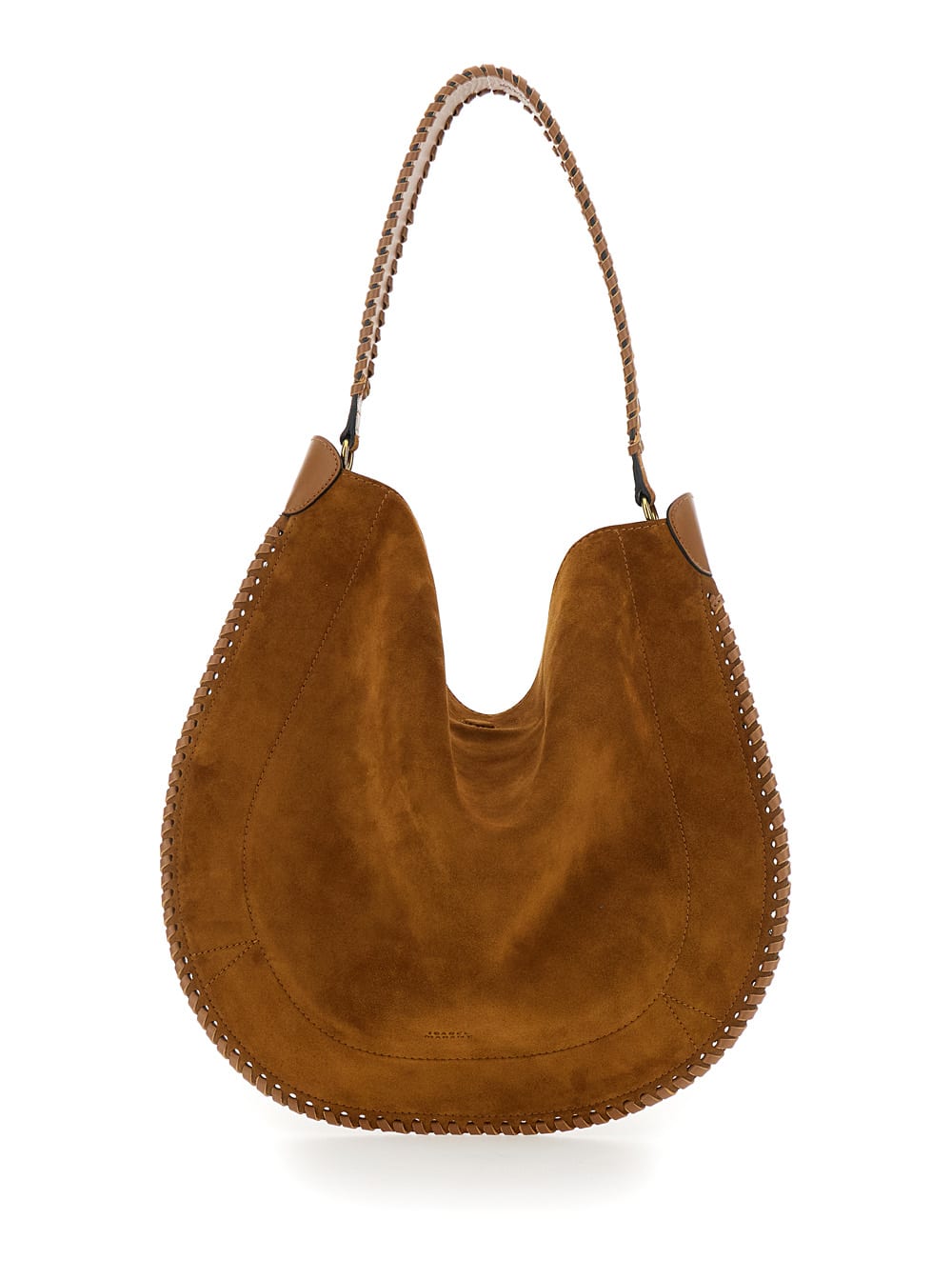 Isabel Marant Oskan Hobo Brown Crossbody Bag In Suede Woman ...