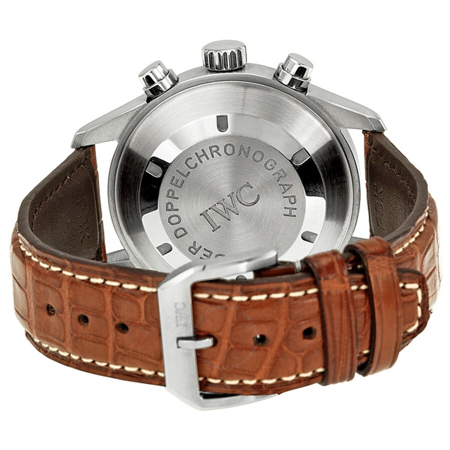 IWC Pilots Double Chrono Spitfire Automatic Black Dial Men's Watch ...