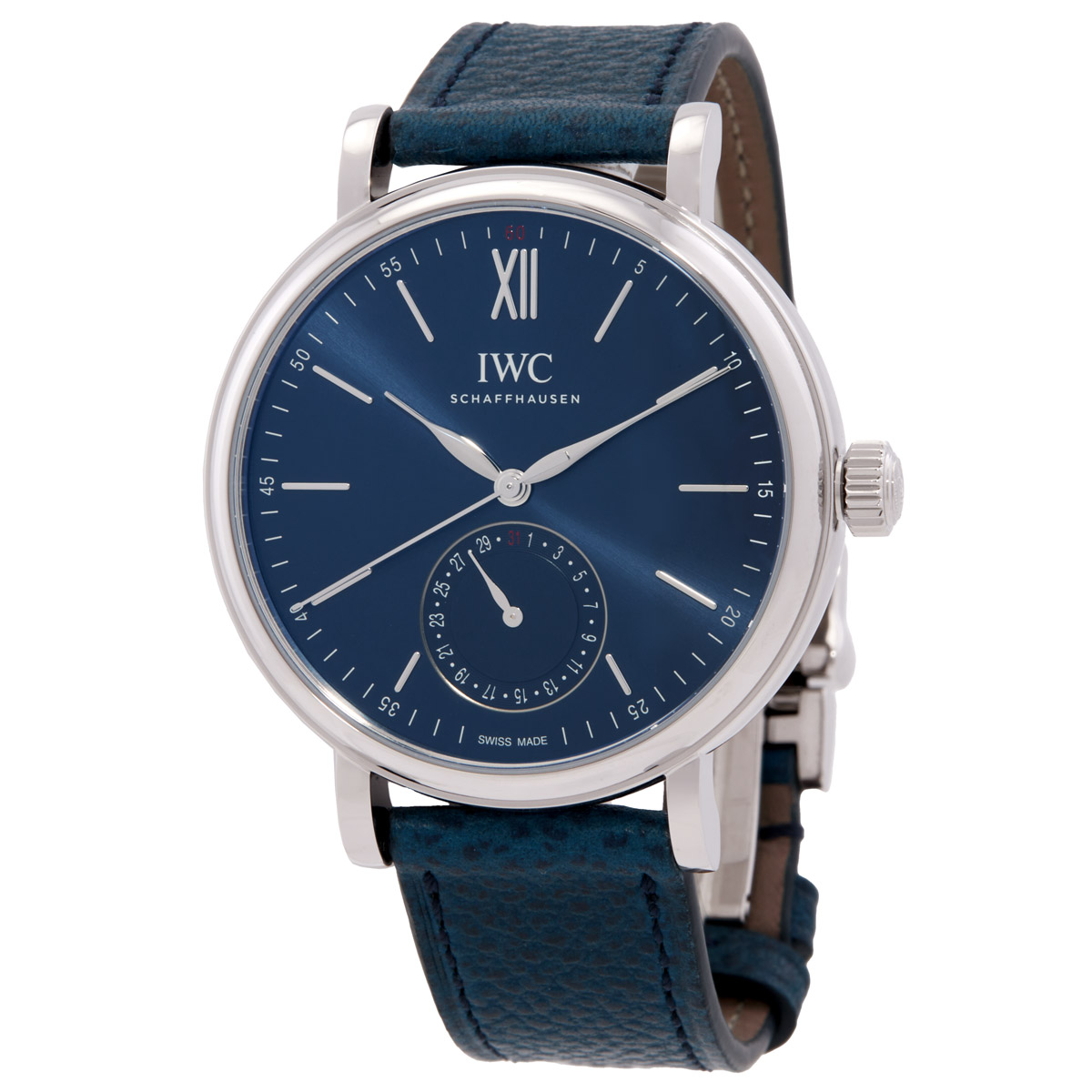IWC Portofino Automatic Pointer Date Laureus Blue Dial Watch IW359202 ...