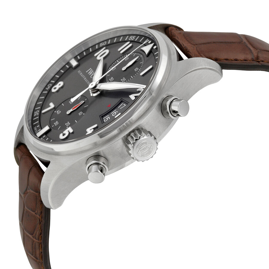 IWC Spitfire Chronograph Slate Grey Dial Men's Watch IW387802 - Pilot ...