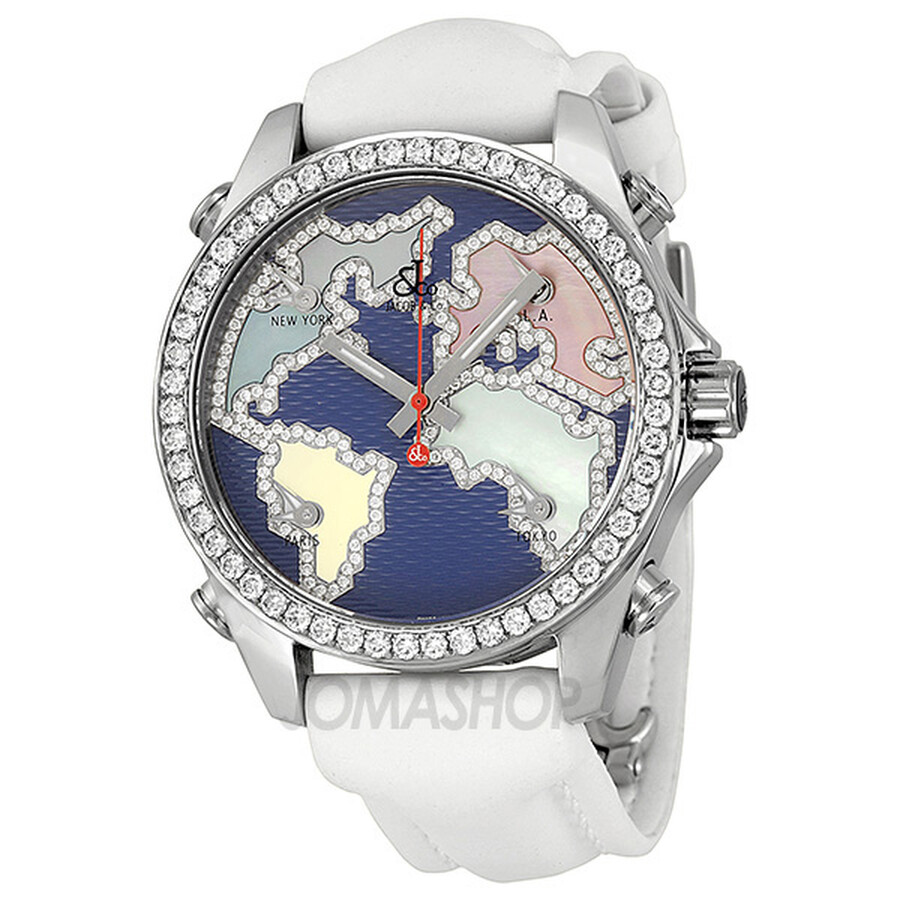 Jacob & Co. Jacob and Company Five Time Zone Diamond-Accented Blue Dial ...