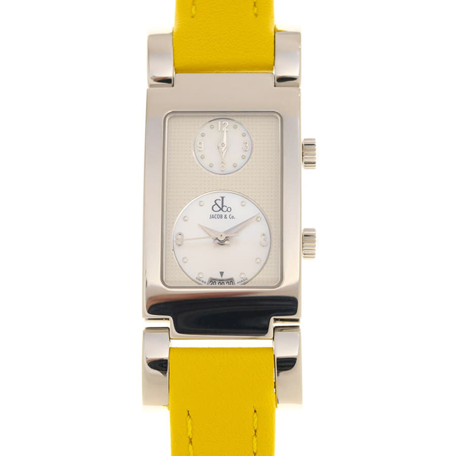 Jacob & Co. Angel Quartz White Dial Unisex Watch JCA3P-WT YLSTRAP ...