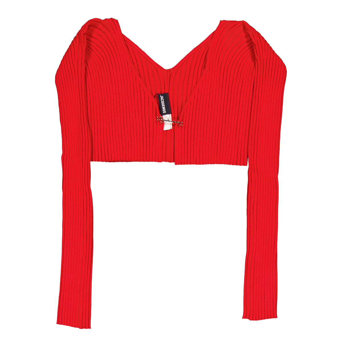 Jacquemus Ladies Red La Maille Pralù Top, Brand Size 36 (US Size 2 ...