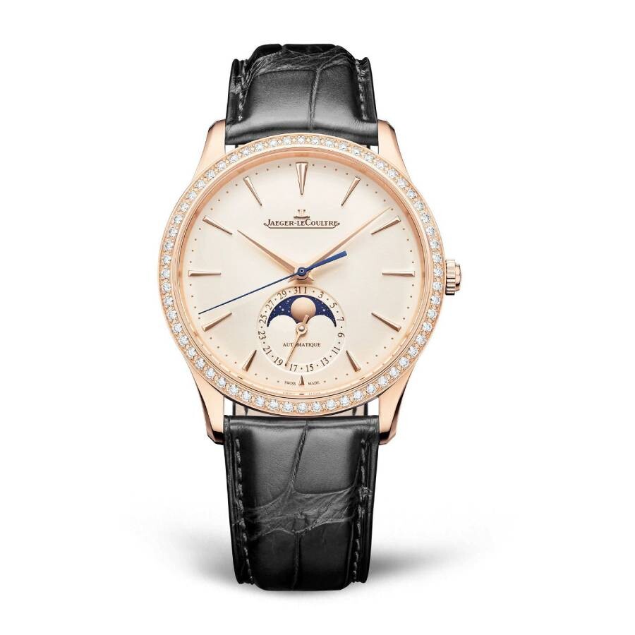 Jaeger LeCoultre Master Ultra Thin Automatic Moon Phase Diamond Ladies Watch Q1362503 - Master ...
