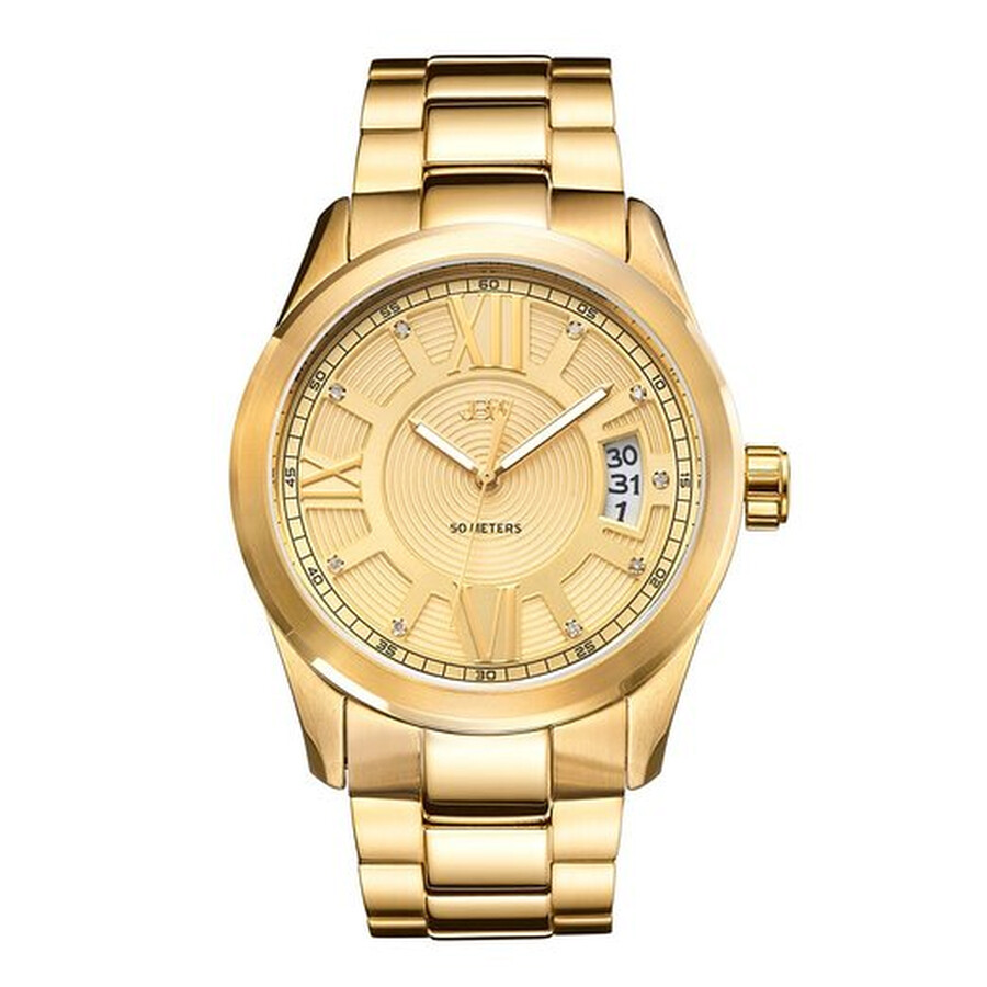 JBW Bond Gold Plated Stainless Steel Men's Watch J6311A 019372948759 ...