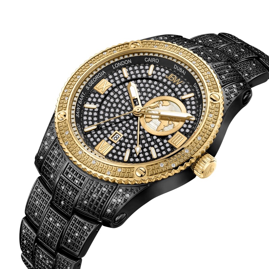 JBW Jet Setter GMT Quartz Black Dial Men's Watch J6370C - Jet Setter ...