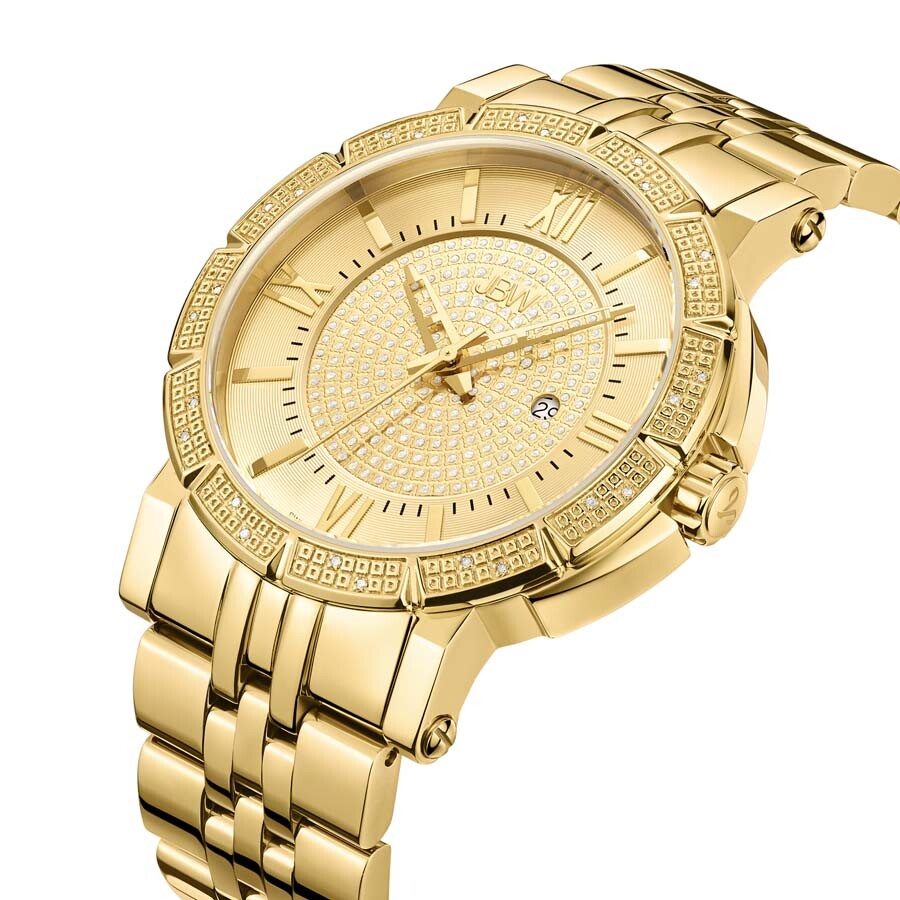 Jbw Men's Vault 0.24 ctw Diamond 18K Gold-Plated Watch J6343A ...