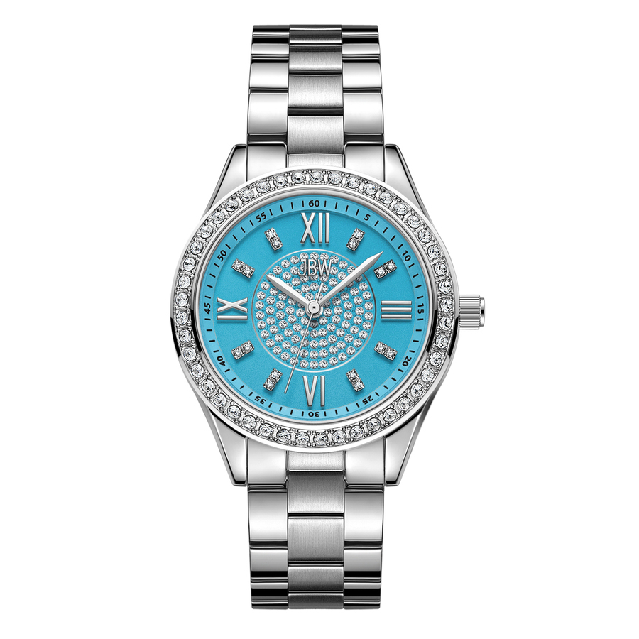 JBW Mondrian 34 Quartz Blue Dial Unisex Watch J6388E 850037183777 ...