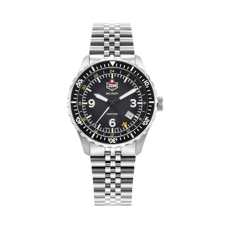 Jdm Military Wingman Black Dial Men's Watch JDM-WG028-03 7640374890390 ...