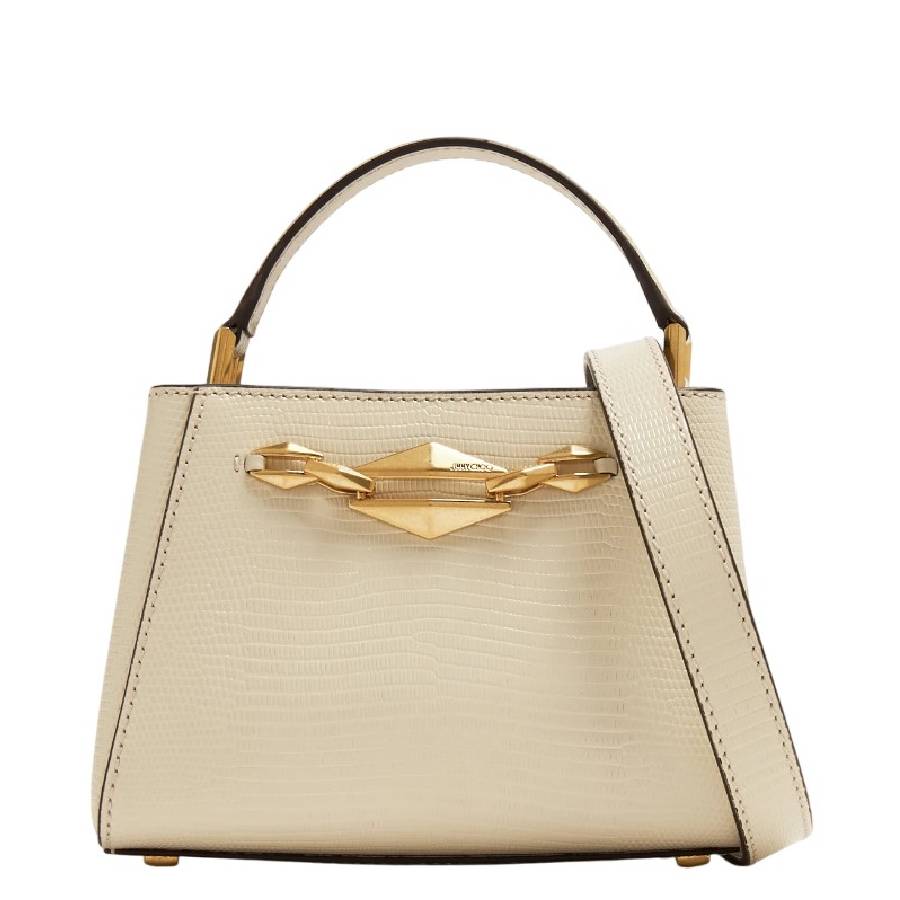 Jimmy Choo Diamond-Link Leather Bag J000169026-BAMBOO/GOLD 197255381807 ...