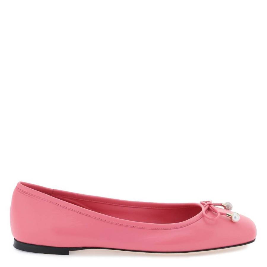Jimmy Choo Elme Leather Ballet Flats, Brand Size 39 ( US Size 9 ) ELME ...