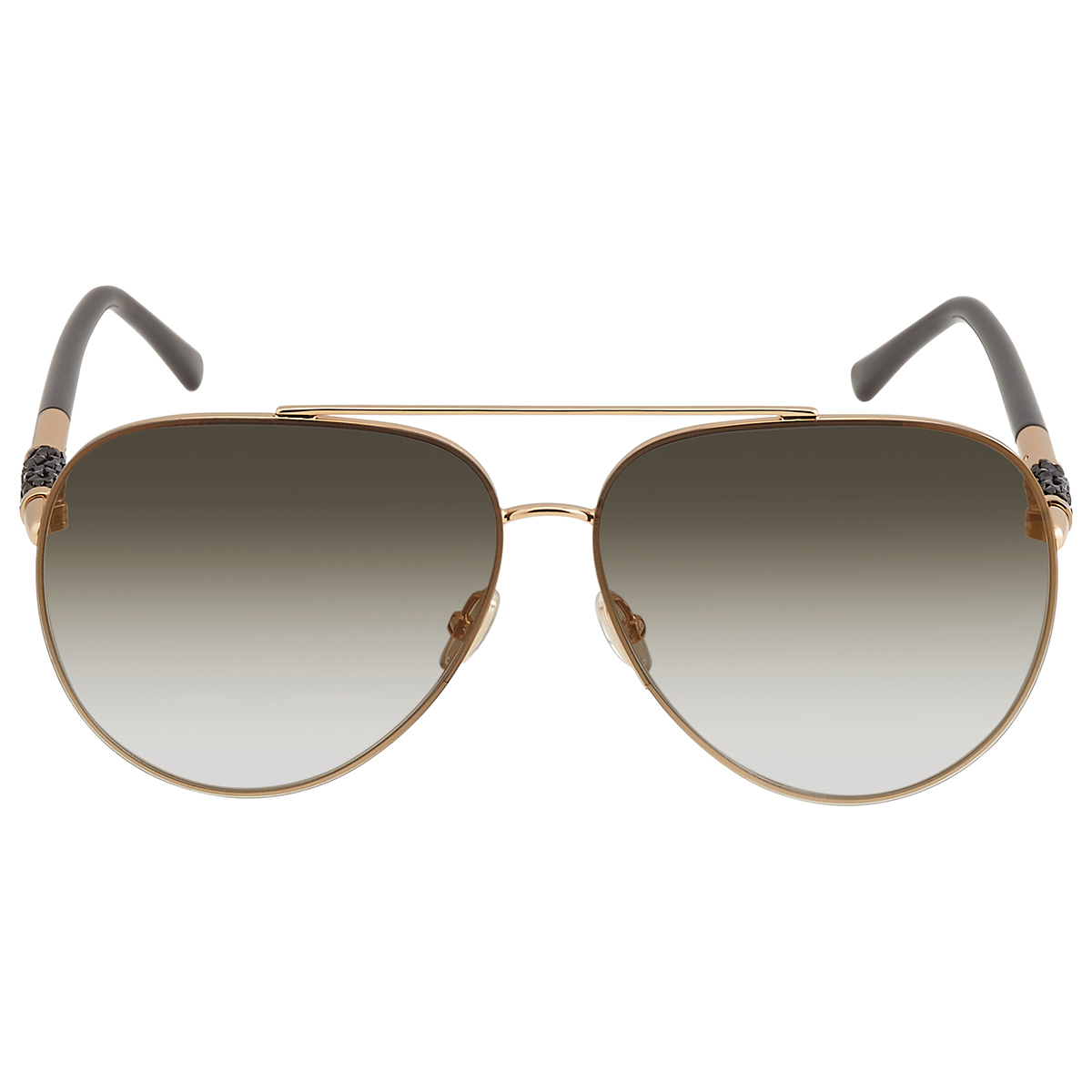 Jimmy Choo Grey Gold Pilot Ladies Sunglasses GRAY/S 0RHL/FQ 63 ...