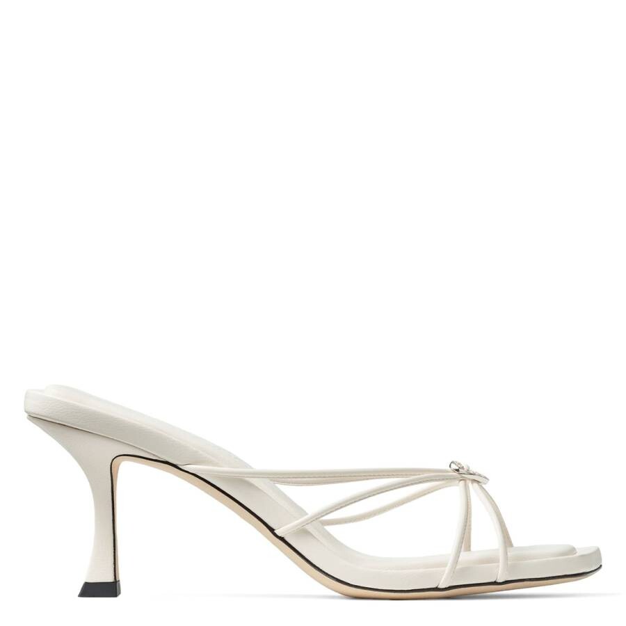 Jimmy Choo Indiya 70 Leather Mules, Brand Size 36 ( US Size 6 ) INDIYA ...