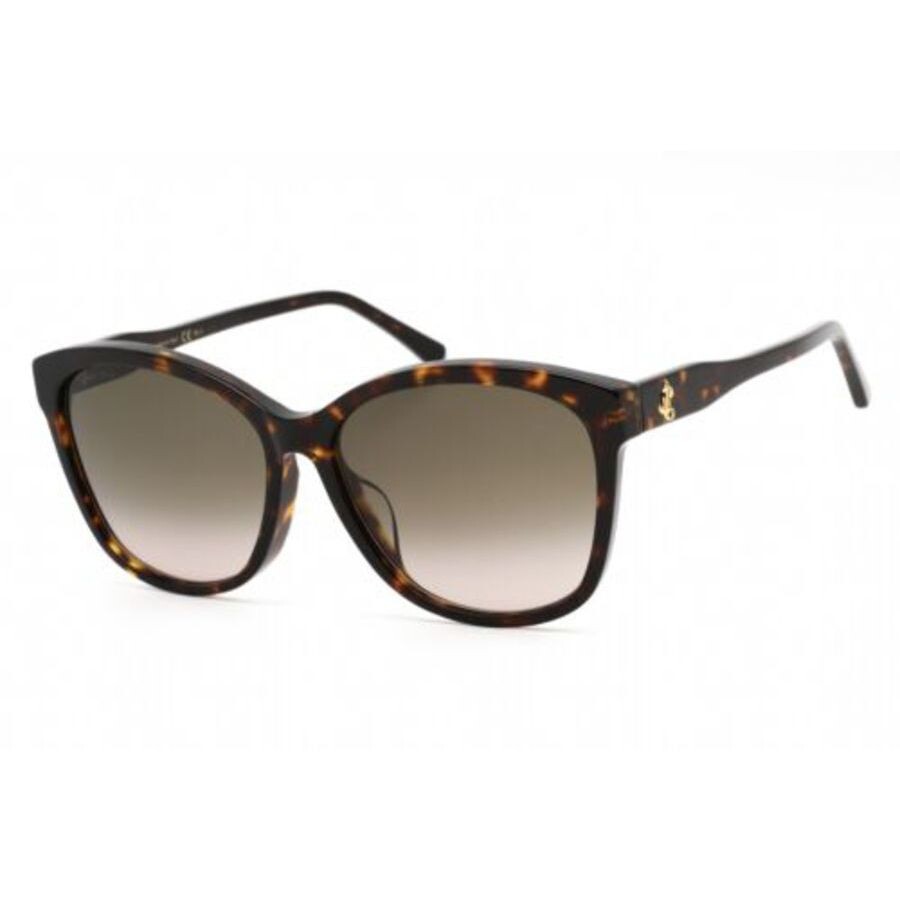 Jimmy Choo Ladies Brown Square Sunglasses LIDIEFSK-0086-HA 716736411002 - Sunglasses - Jomashop