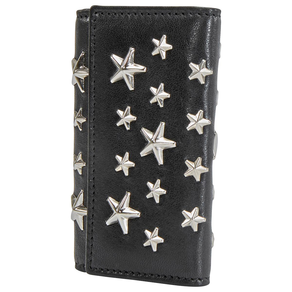 Jimmy Choo Ladies Neptune Leather Key Holder with Stars Jimmy Choo ...