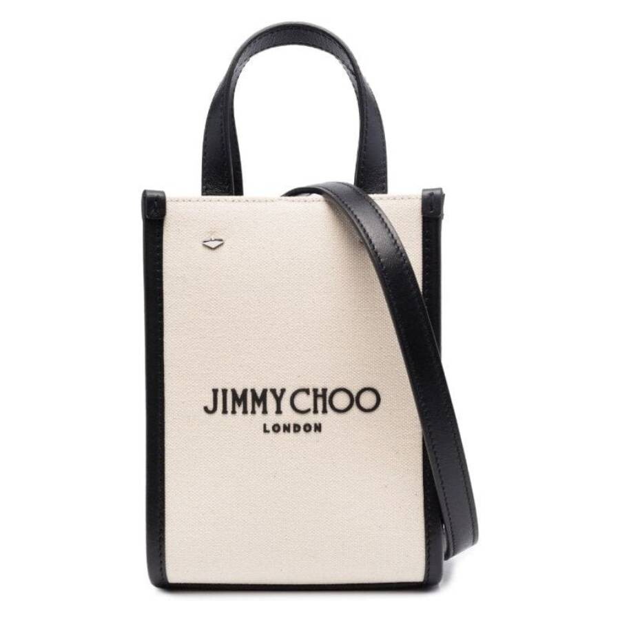 Jimmy Choo Mini N/S Tote Leather Mini Tote Bag MINI N/S TOTE-NATURAL ...
