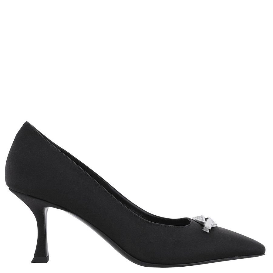 Jimmy Choo Ryker Embellished Satin Pumps, Brand Size 39 J000170607-BLACK/CRYSTAL - Shoes - Jomashop