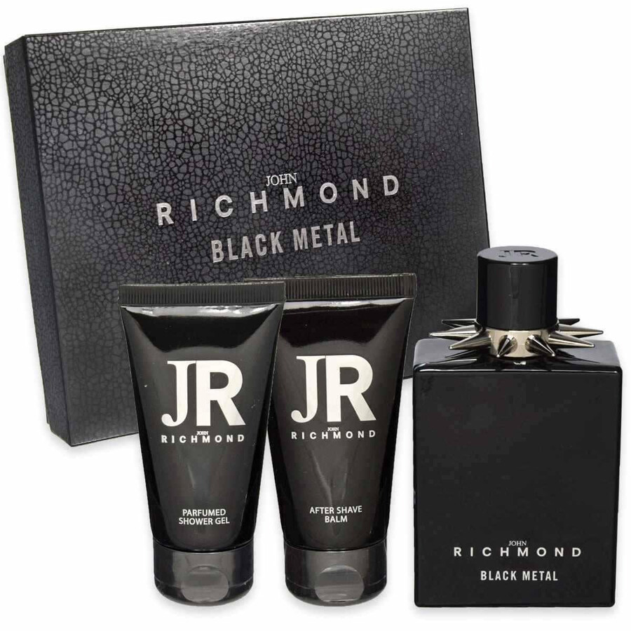 John Richmond Men's Black Metal Gift Set Fragrances 8011889623039 ...