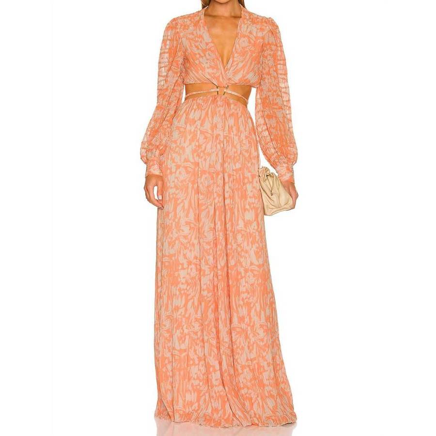 Jonathan Simkhai Ladies Priya Dress Melon Leafy Floral, Size 2 126611 ...