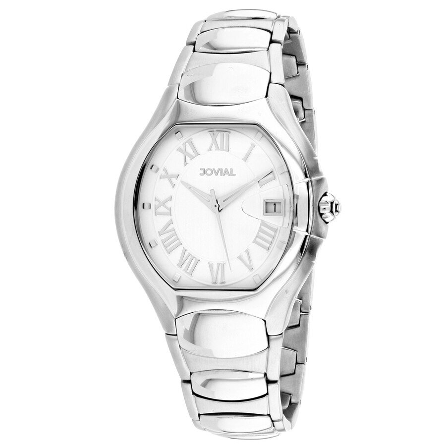Jovial Classic Quartz White Dial Men's Watch 08031-MSM-01 671875970882 ...