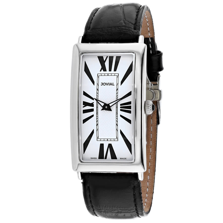Jovial Classic Quartz White Dial Men's Watch 08036-MSL-01 671875970783 ...