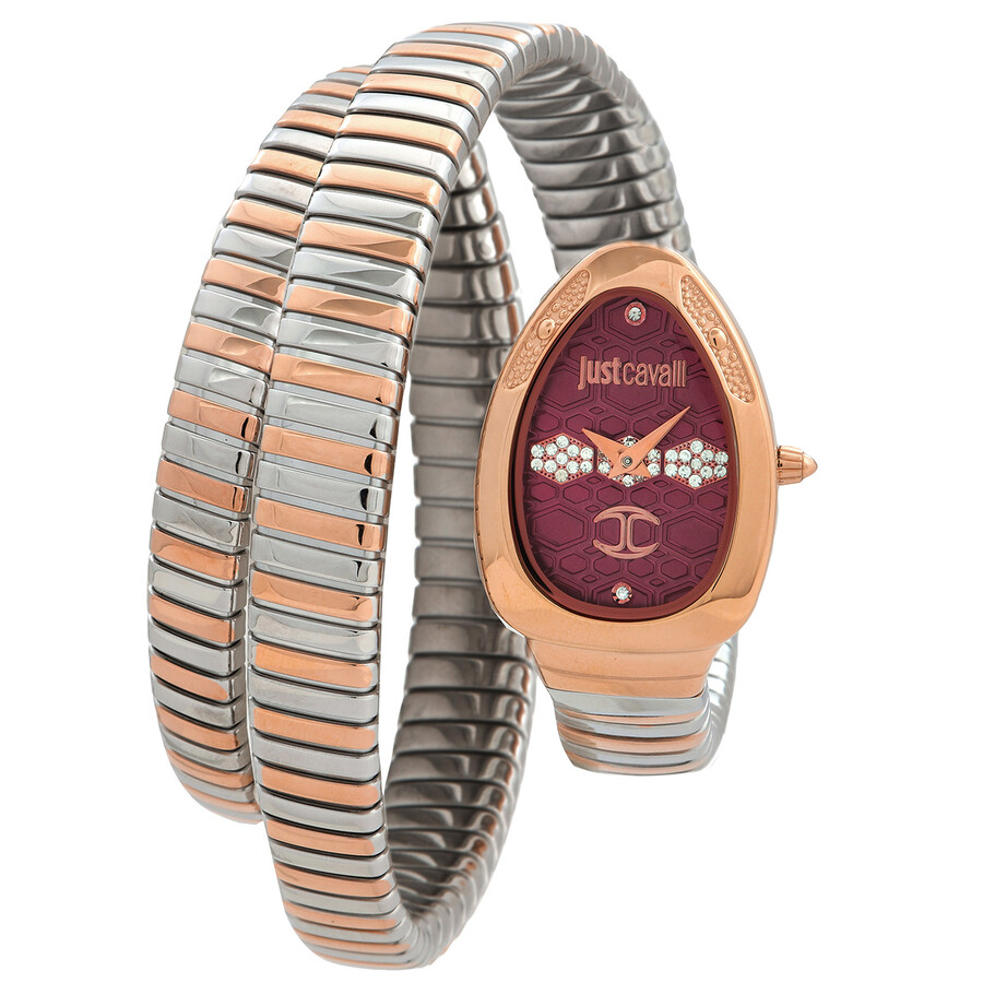 Just Cavalli Cosenza Quartz Red Dial Ladies Watch JC1L232M0065 ...
