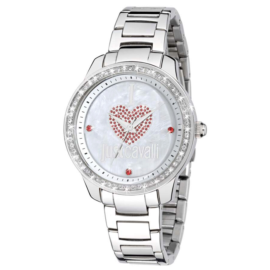Just Cavalli Shiny Silver Dial Ladies Watch R7253196503 846341081809 ...