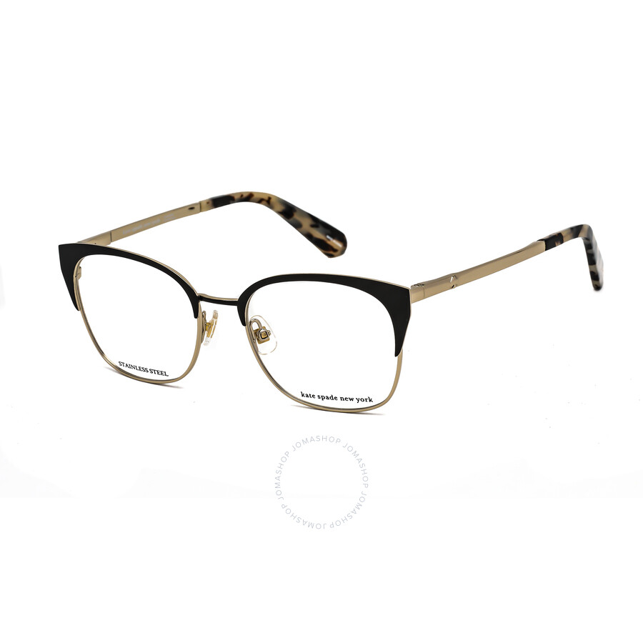Kate Spade Ladies Black Rectangular Eyeglass Frames Kalie08070051