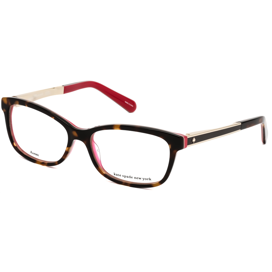 Kate Spade Ladies Tortoise Square Eyeglass Frames Angelisa0S0X0051 ...