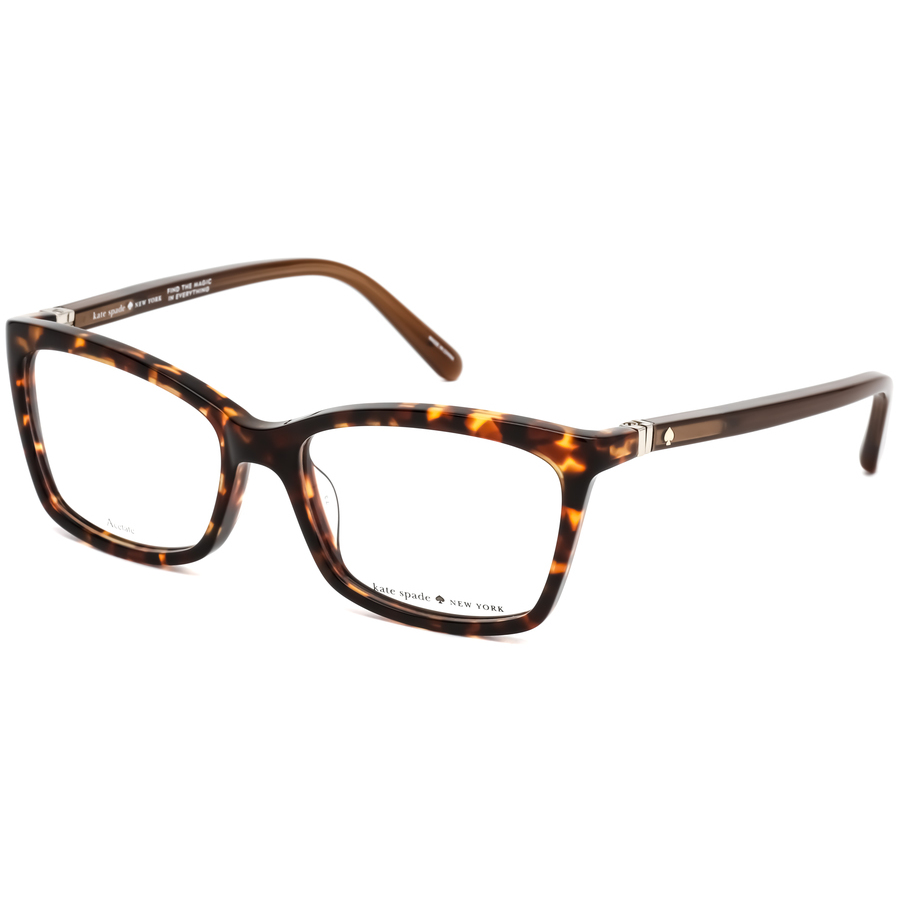 Kate Spade Ladies Tortoise Square Eyeglass Frames Cortina0RRW0052 ...