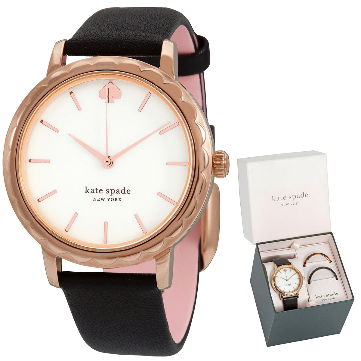 Kate Spade Morningside Interchangeable Top Ring Quartz Ladies Watch ...