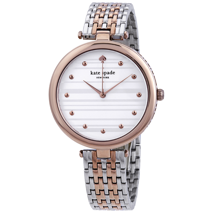 Kate Spade Varick Silver Dial Two-tone Ladies Watch KSW1451 ...