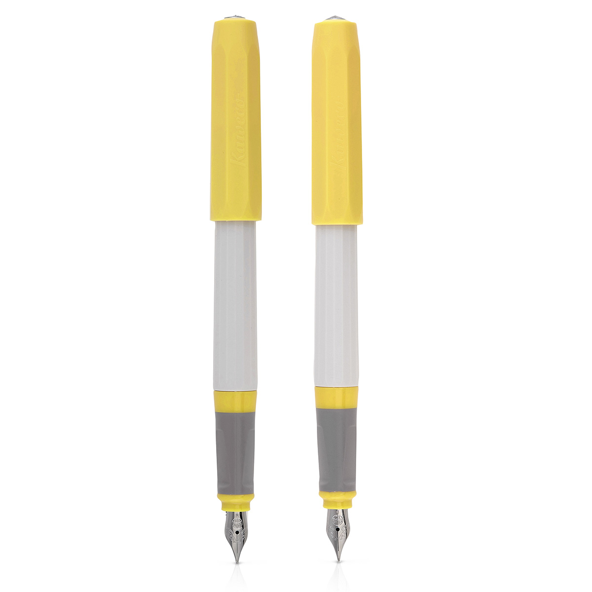 Kaweco Perkeo Light Spring Fountain Pen 2 Pack Bundle in Gray/Yellow ...