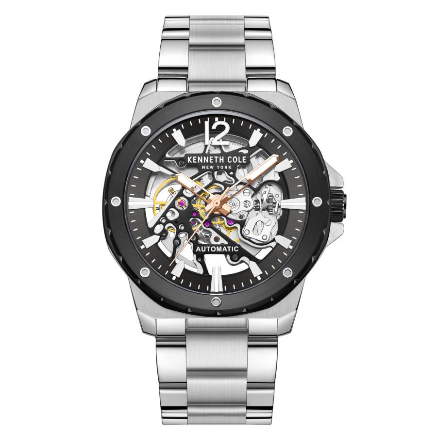 Kenneth Cole New York Automatic Skeleton Dial Men's Watch KCWGL2217430 ...
