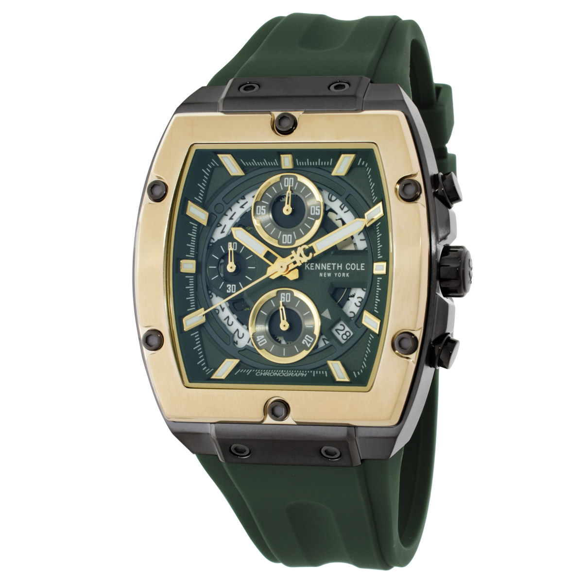 Kenneth Cole New York Chronograph Quartz Green Dial Men's Watch ...
