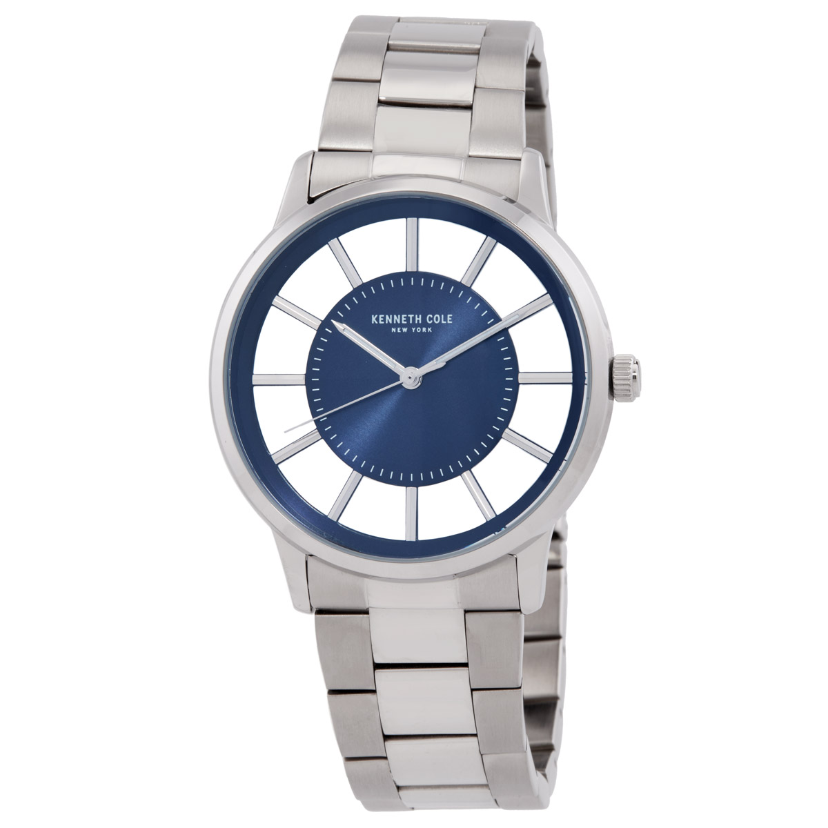 Kenneth Cole New York Quartz Blue Dial Men's Watch KCWGG2217503 ...