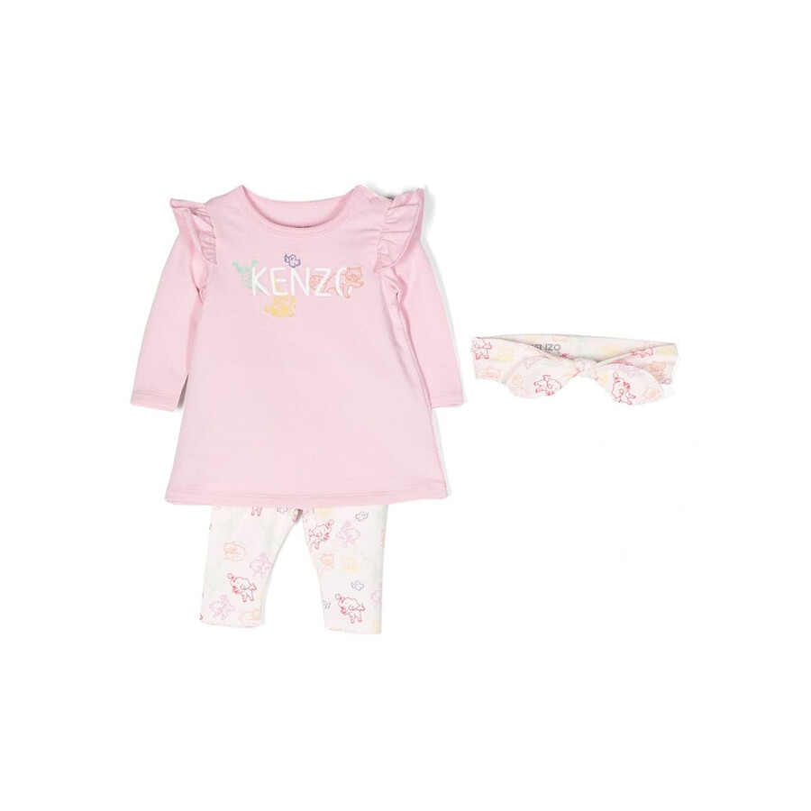 Kenzo Kids Graphic-Print Three-Piece Set, Size 9M Clothing - Fado.vn