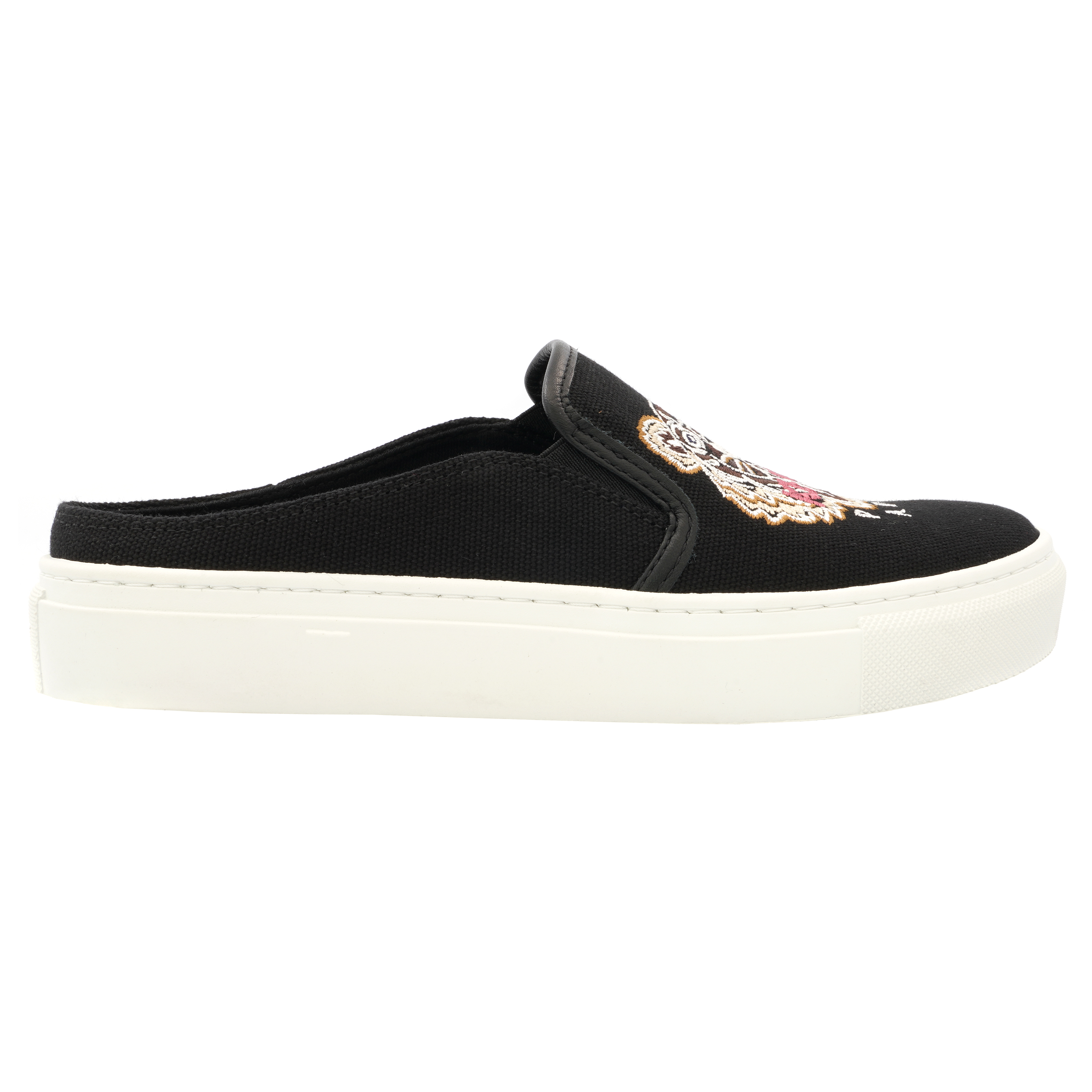 Kenzo Ladies Black Icon Tiger K-Skate Mules, Brand Size 38 ( US Size 7 ...