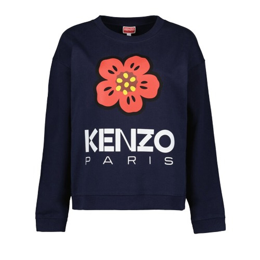Kenzo Paris Boke Flower Logo Regular Sweatshirt, Size Medium FD52SW0364ME.77 - Clothing - Jomashop