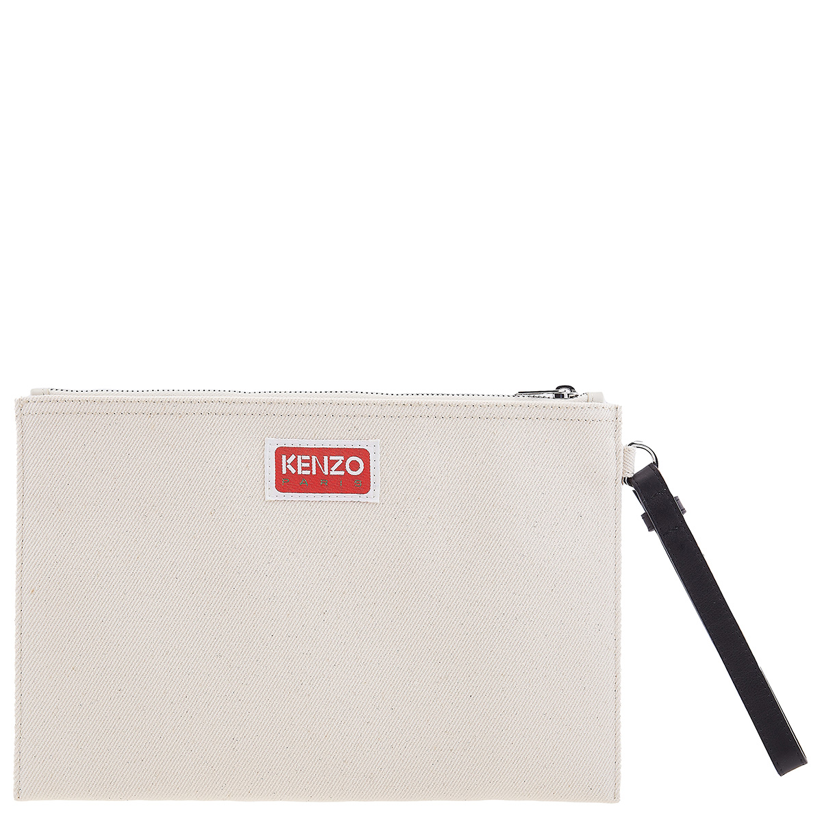 Kenzo Target Canvas Clutch Bag FD65PM902F35-3 3612230541191 - Handbags ...