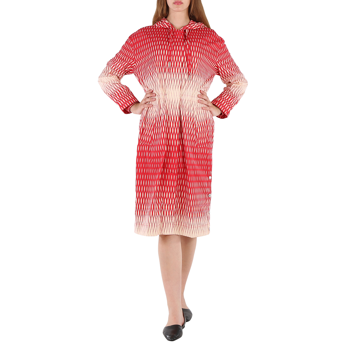 Kenzo White Fishnet Print Raincoat, Size Large FA52OU059569-02 ...
